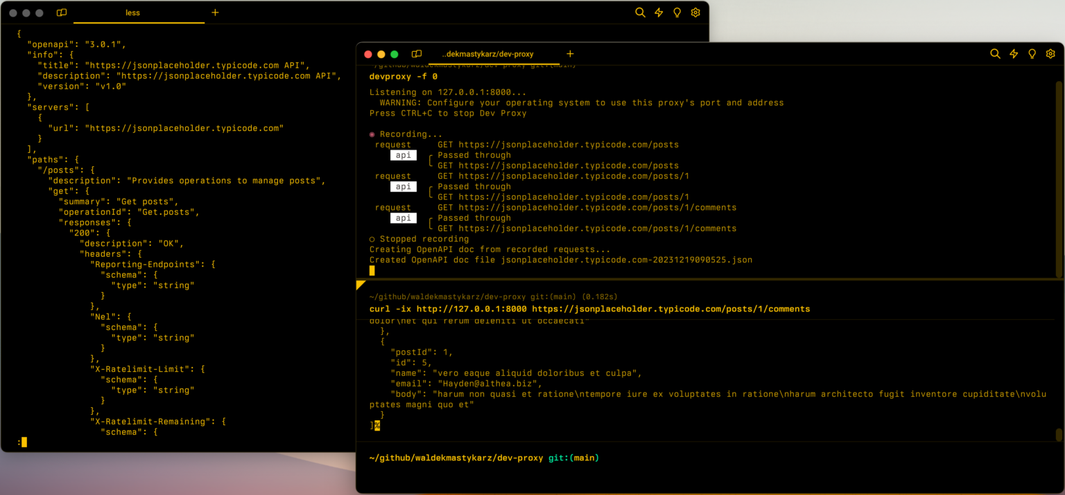Dev Proxy v0.14 with generating OpenAPI specs and simulating CRUD APIs Dev Proxy v0.14 with generating OpenAPI specs and simulating CRUD APIs