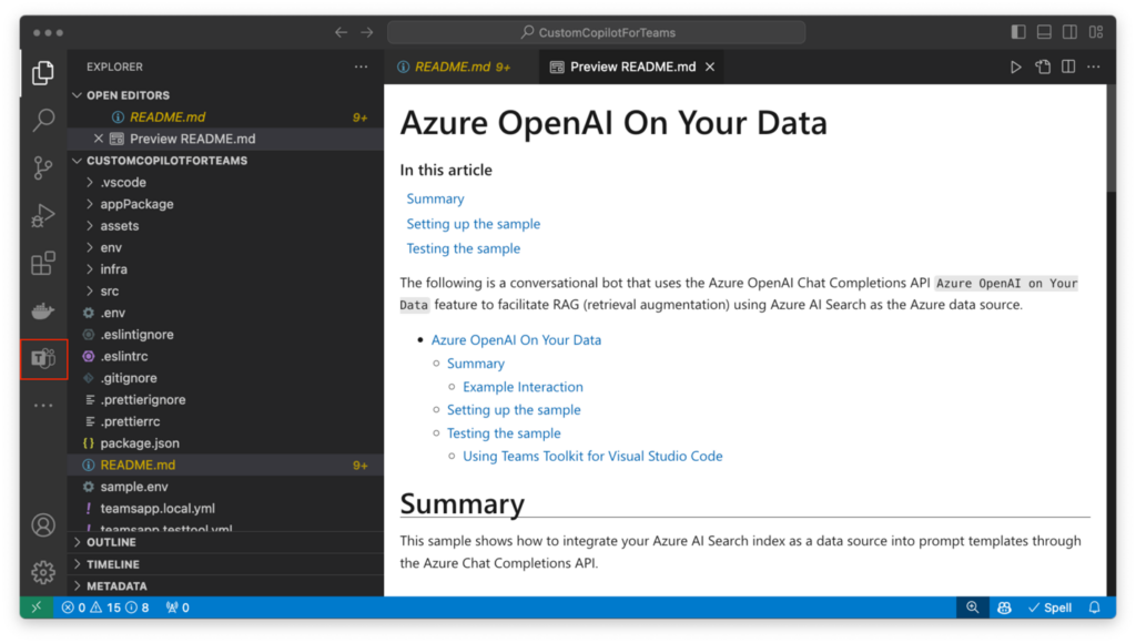 Bring your custom engine copilot from Azure OpenAI Studio to Microsoft Teams