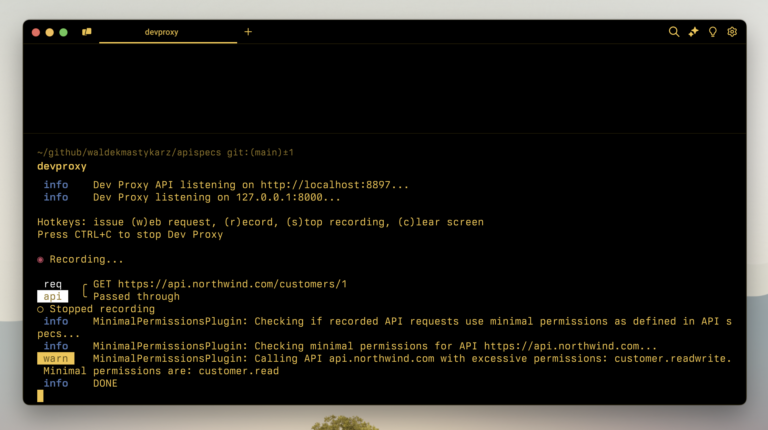 Dev Proxy v0.22 with improved checking minimal API permissions and logging Dev Proxy v0.22 with improved checking minimal API permissions and logging