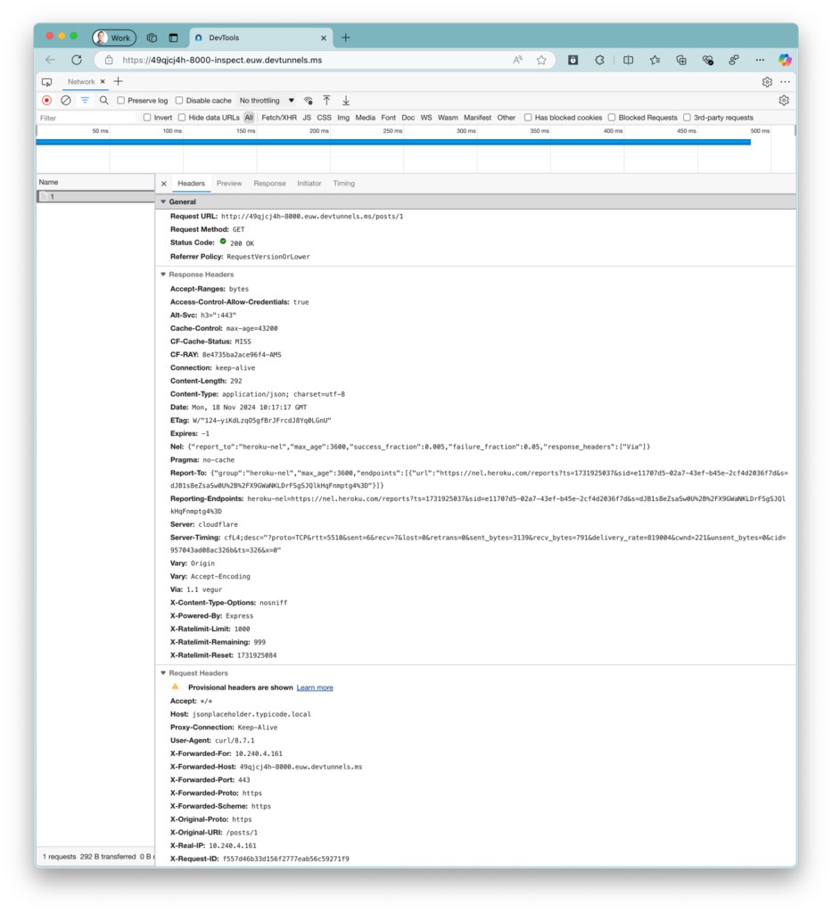 Dev Proxy v0.23 with inspecting cloud API requests