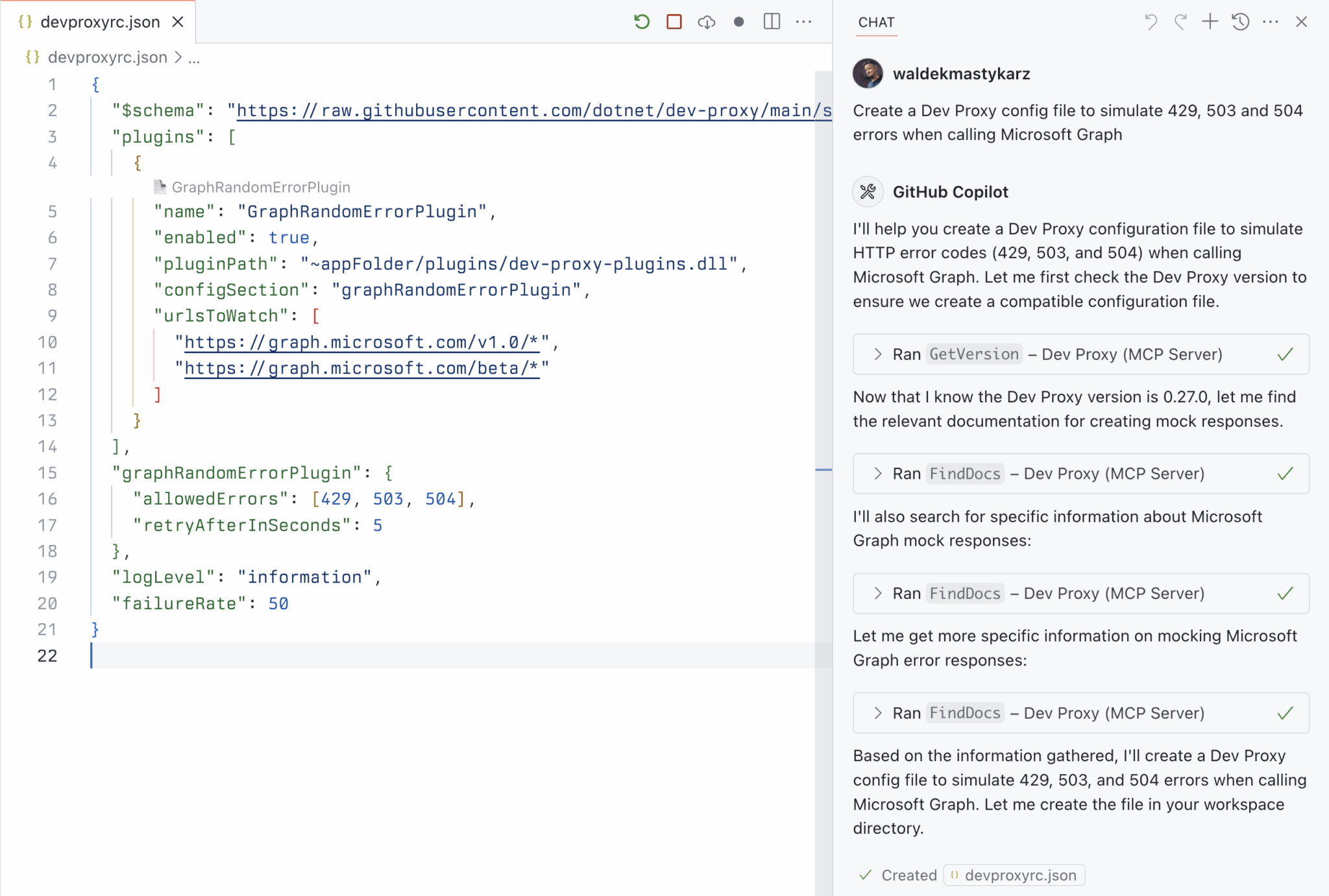 Dev Proxy v0.29 with refactored architecture, MCP server, and exposed LM prompts