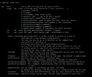 WPR Start and Stop Commands - Performance and Diagnostics