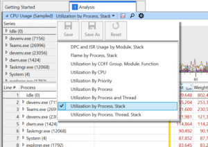 Windows Performance Analyzer - Table & Graph Configurations (Part 1)