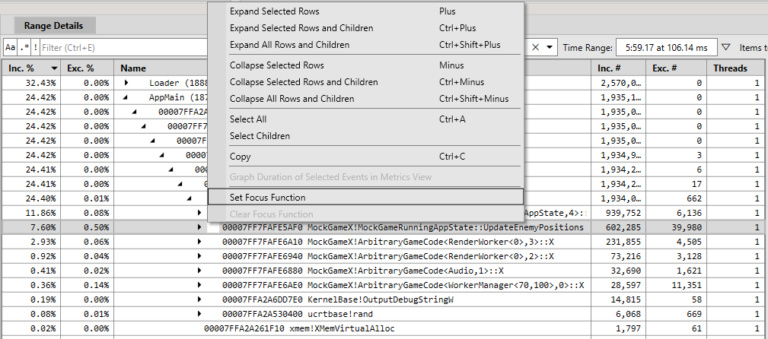 Analyzing CPU samples in Timing Captures - PIX on Windows