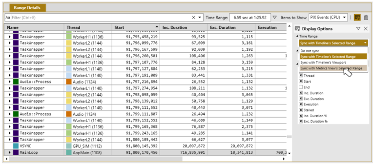 Timing Captures - PIX on Windows