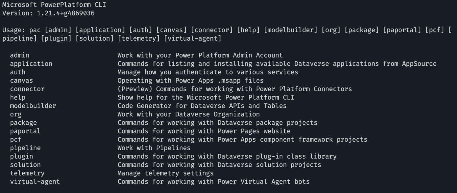 Getting Started with the Power Platform CLI | Power Platform Developer Blog