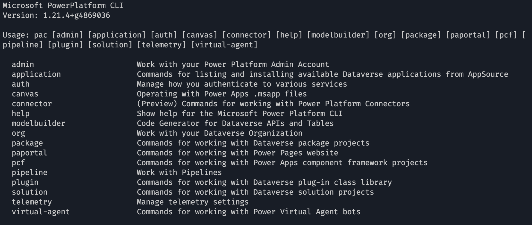 Getting Started with the Power Platform CLI | Power Platform Developer Blog