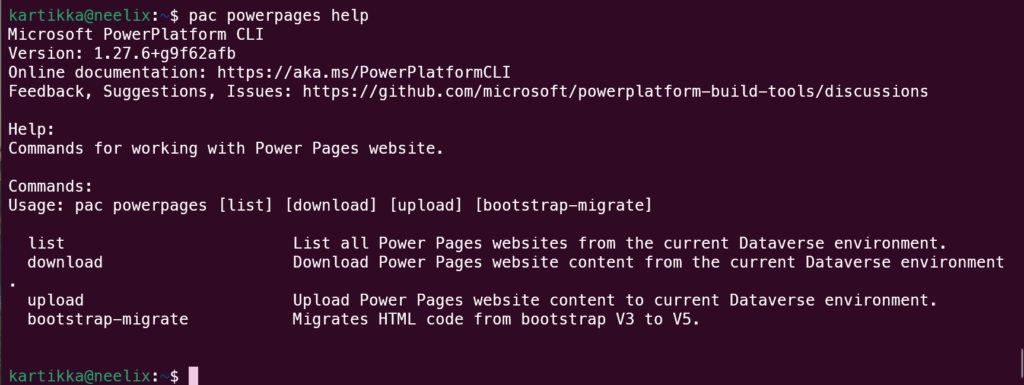 Power Platform Command Line Interface August Update Power Platform Developer Blog 6054