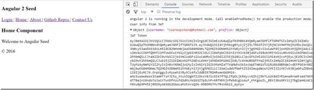 Using ADAL with Angular2 - Developer Support