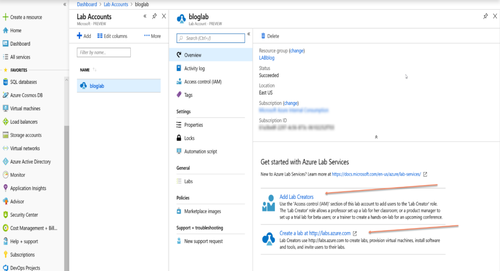 Azure Lab services scheduling now Available - Developer Support