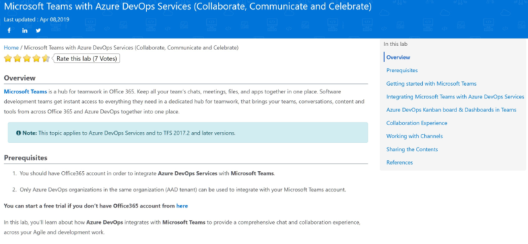 Azure Devops Hands On Labs Developer Support