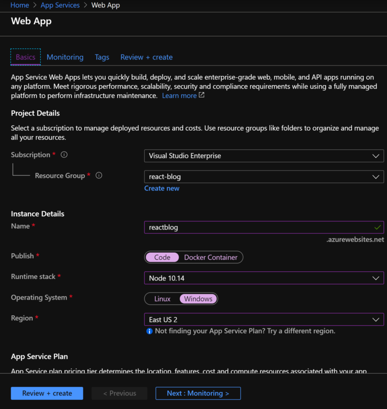 Deploying React Apps To Azure With Azure Devops Developer Support