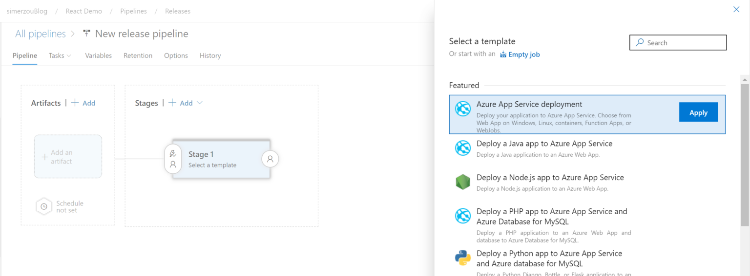 Deploying React apps to Azure with Azure DevOps - Developer Support Deploying React apps to Azure with Azure DevOps - Developer Support