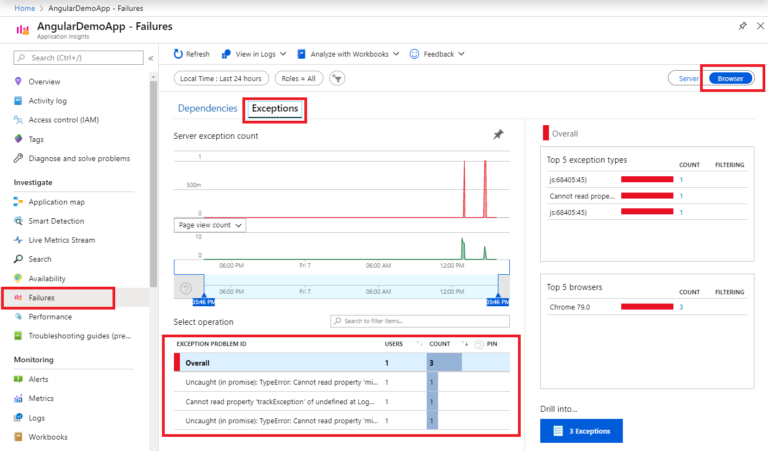 Angular How-to: Add Application Insights to an Angular SPA - Developer Support