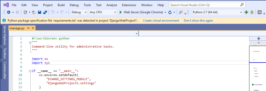 Python in Visual Studio 2019 Preview 2 - Microsoft for Python ...