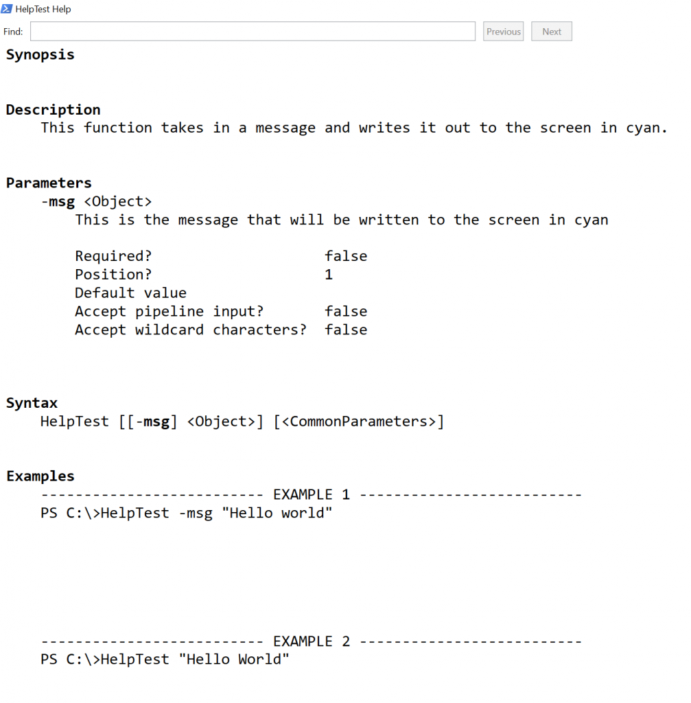 Doing More With Functions Comment Based Help Scripting Blog archived 