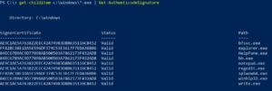 Reporting on Digitally Signed Files with PowerShell - Scripting Blog [archived]