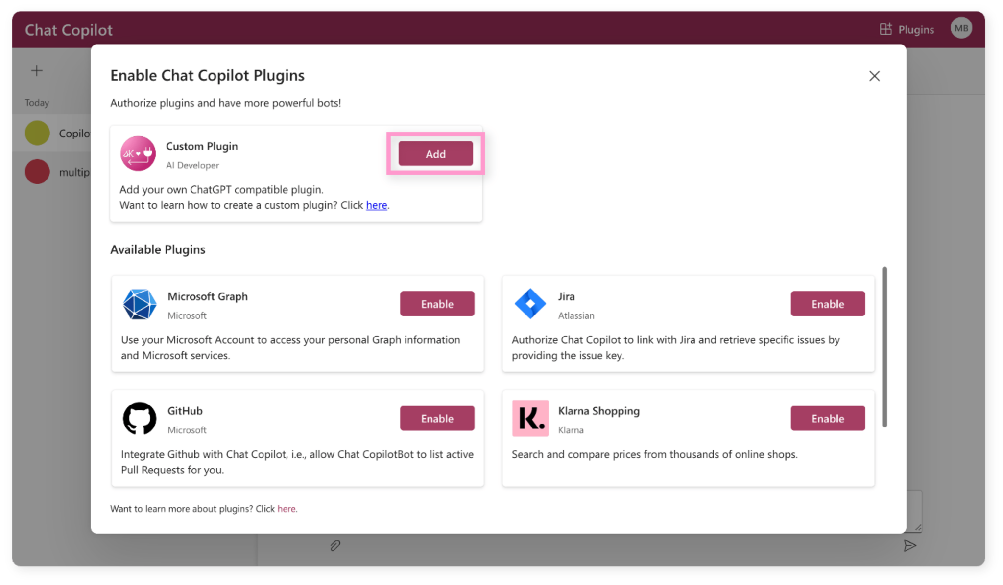 Test your ChatGPT plugins in the updated Chat Copilot | Semantic Kernel