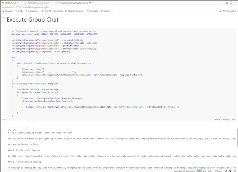 Guest Blog: Creative Writing Assistant - a multi-agent app sample with Semantic Kernel & .NET ...