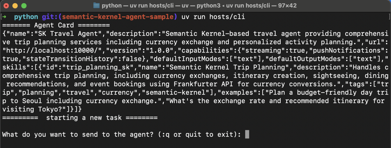 Integrating Semantic Kernel Python with Google's A2A Protocol | Semantic Kernel