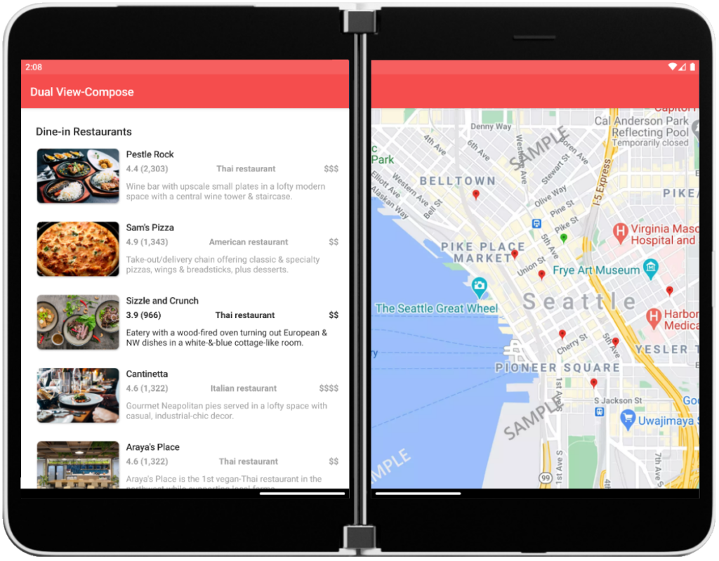 Jetpack Compose foldable and dual-screen development - Surface Duo Blog