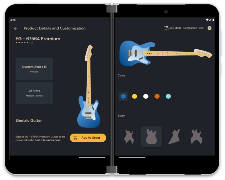 Dual-screen reference app - Surface Duo Blog