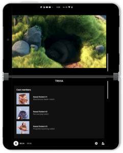 Foldable ExoPlayer video... plus trivia - Surface Duo Blog