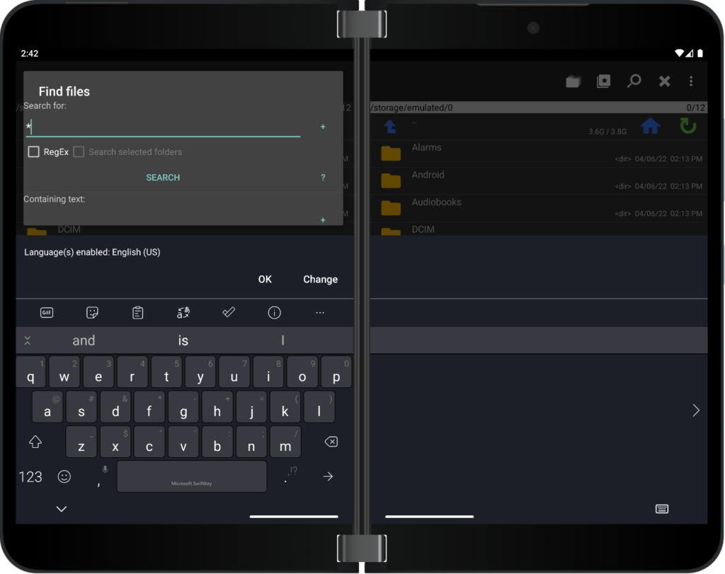Dual-screen case study: Total Commander - file manager - Surface Duo Blog