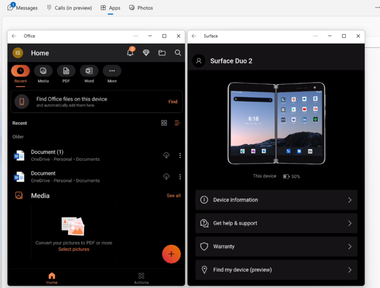 Show off your apps with Phone Link - Surface Duo Blog