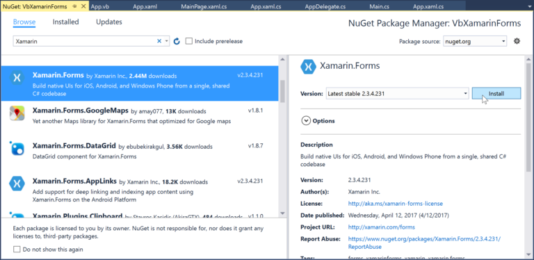 Visual Basic and Cross-Platform: Mobile Apps with VB, Xamarin, and .NET Standard! - Visual Basic ...