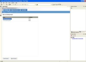 Visual Studio Start Page: Through the ages - Visual Studio Blog
