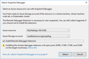 Debug your live apps running in Azure Virtual Machines and Azure ...