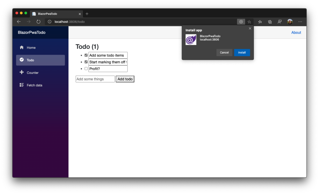 Building a Progressive Web App with Blazor - Visual Studio Blog
