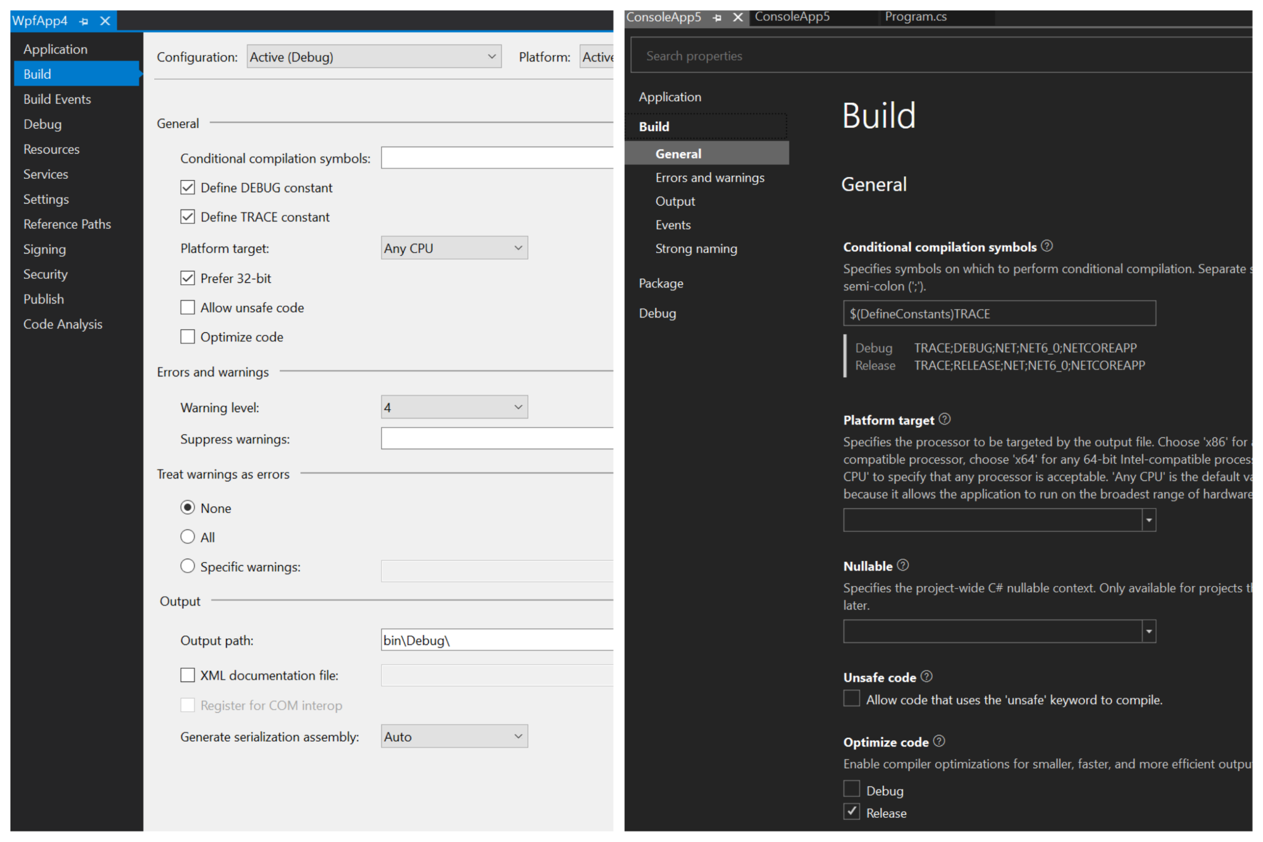 Revamped Project Properties UI Visual Studio Blog