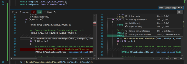 Line-staging (Interactive Staging) - Visual Studio Blog
