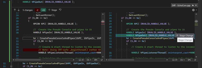 Line-staging (Interactive Staging) - Visual Studio Blog