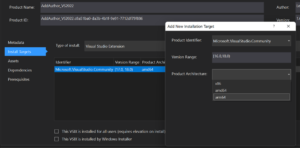 Arm64 Support for VS Extensions
