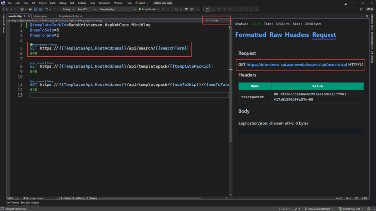 Safely use secrets in HTTP requests in Visual Studio 2022 - Visual ...