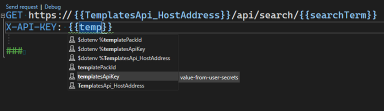 Safely use secrets in HTTP requests in Visual Studio 2022 - Visual ...