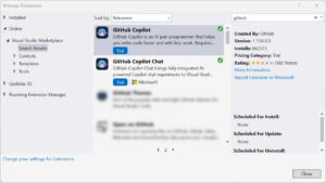 How to Install GitHub Copilot in Visual Studio - Visual Studio Blog