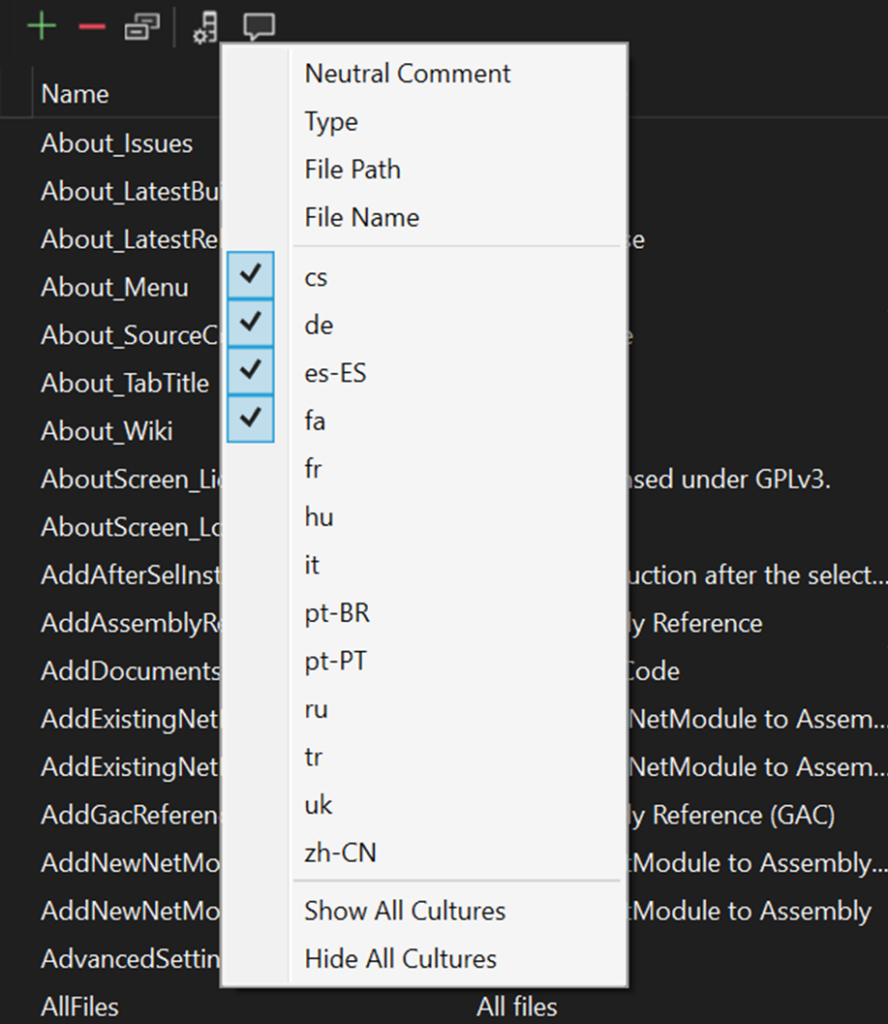 Easier localization with the new resource (.resx) manager - Visual Studio Blog