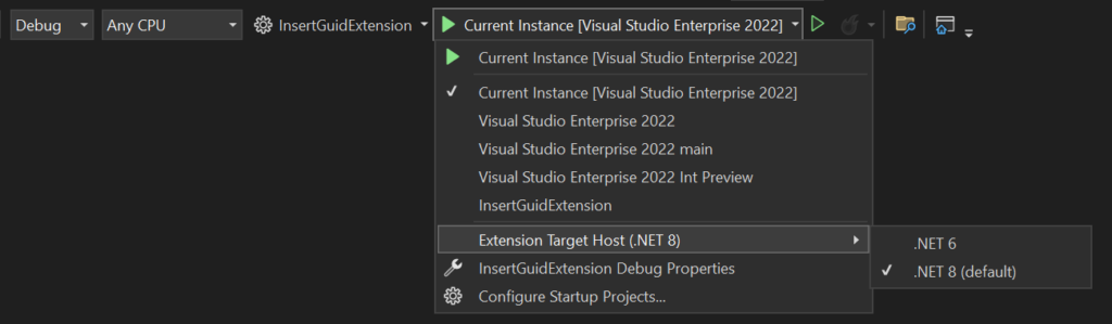 VisualStudio.Extensibility: Managing .NET runtime versions - Visual ...