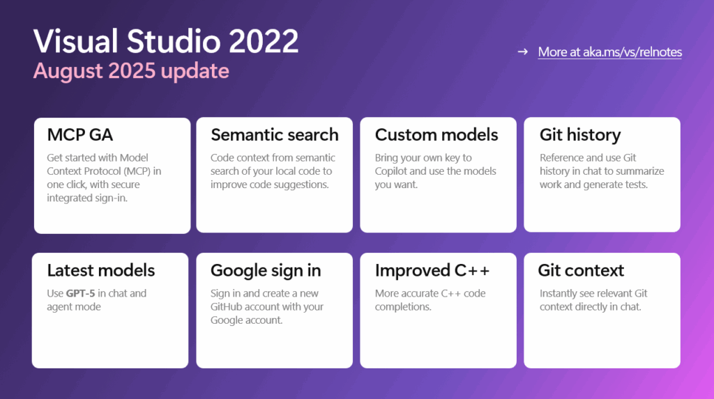 The Visual Studio August Update is here - smarter AI, better debugging, and more control ...