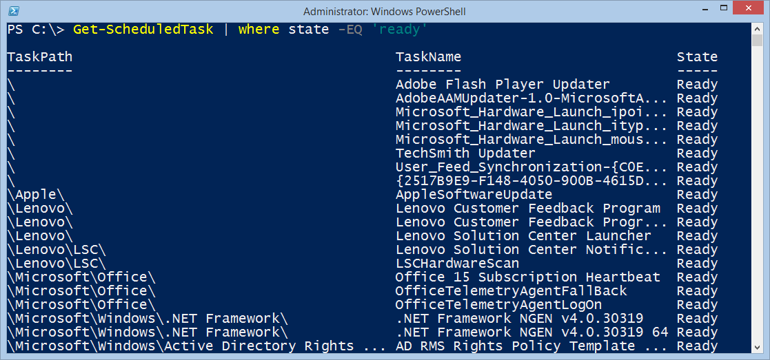 Use PowerShell To Show Results Of Scheduled Tasks Scripting Blog