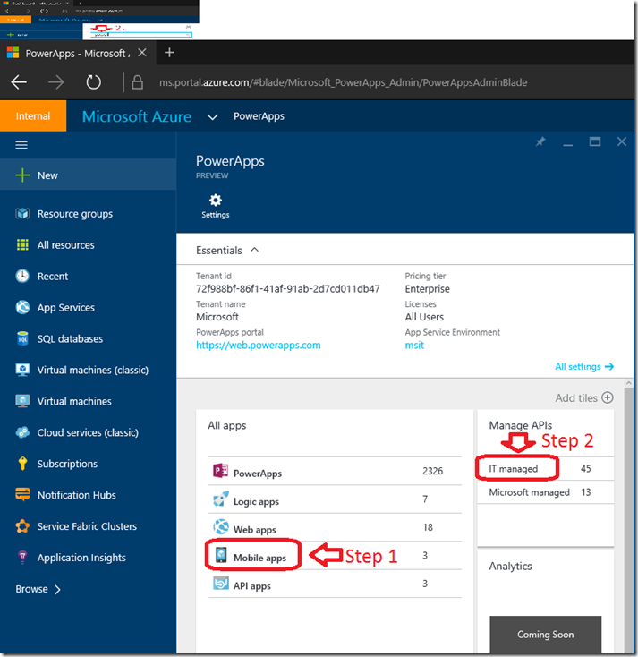Publishing An Existing Azure Mobile App Service As Powerapps ‘it Managed Api Using The