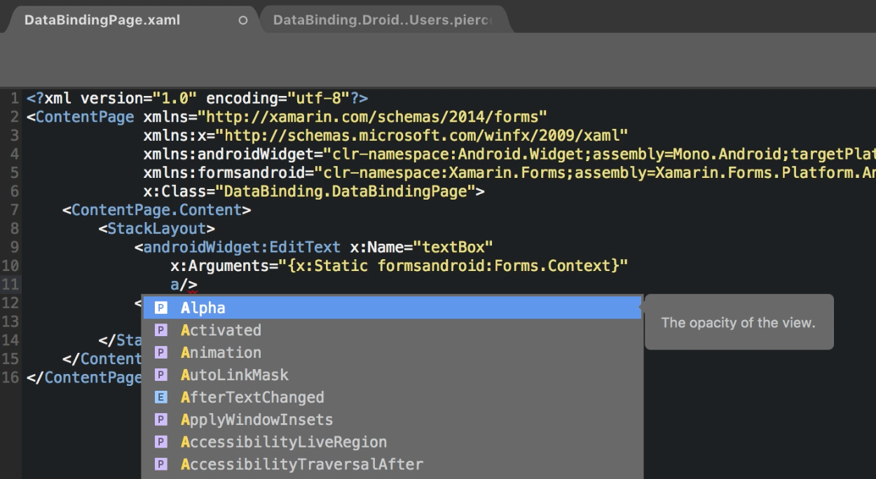 Adding Bindable Native Views Directly To Xaml Xamarin Blog