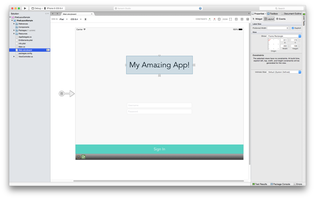 Using Auto Layouts For Ios 9 Splitview Xamarin Blog
